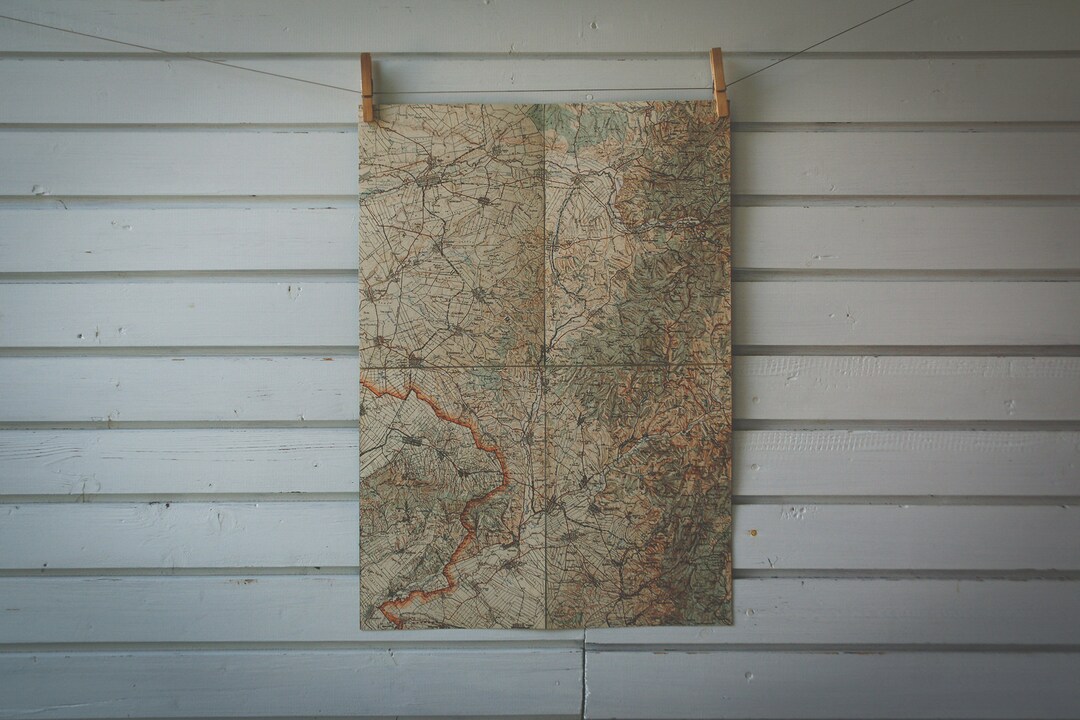 1930s Vintage West Romania Map - Etsy