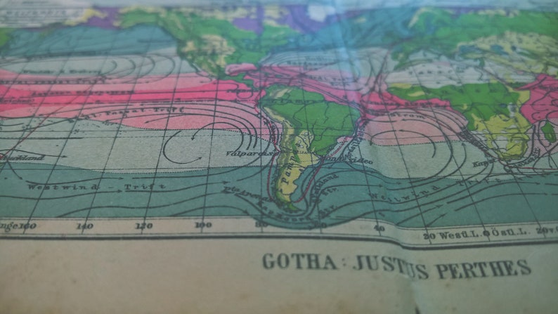 1931 Vintage World Map | Etsy