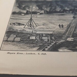 1907 Vintage Lignite Surface Mining Lithograph Illustration - Etsy