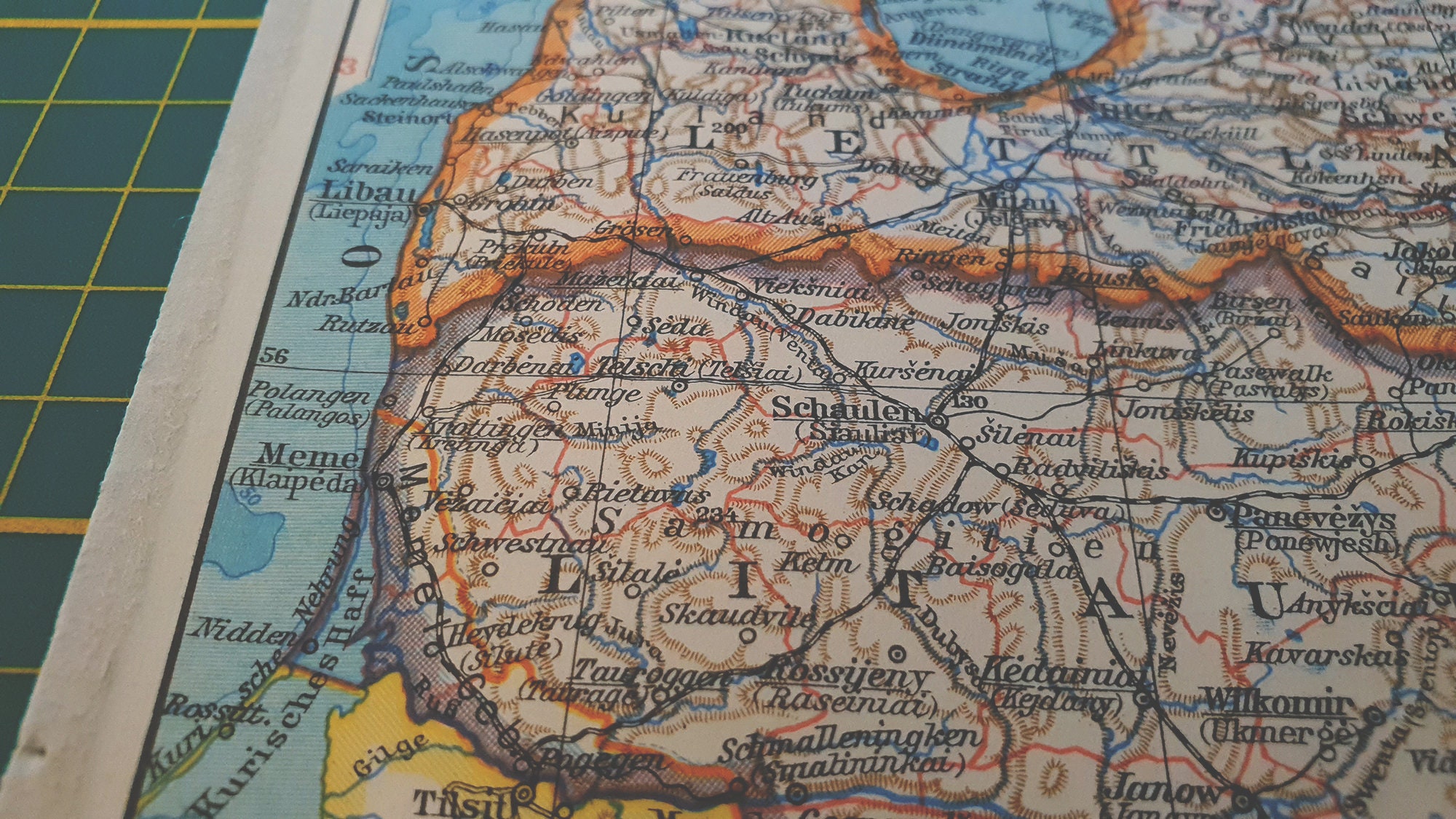 1936 Vintage Baltic States Map - Etsy