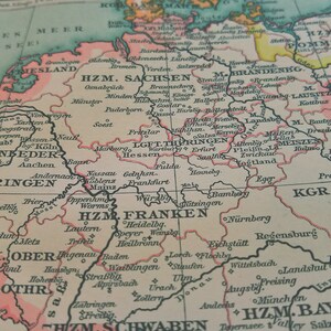 1908 Vintage Map of Hohenstaufen Dynasty Lands - Etsy