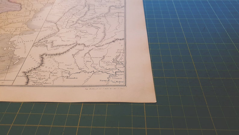 1886 Vintage Map of Europe in Early 18th Century | Etsy