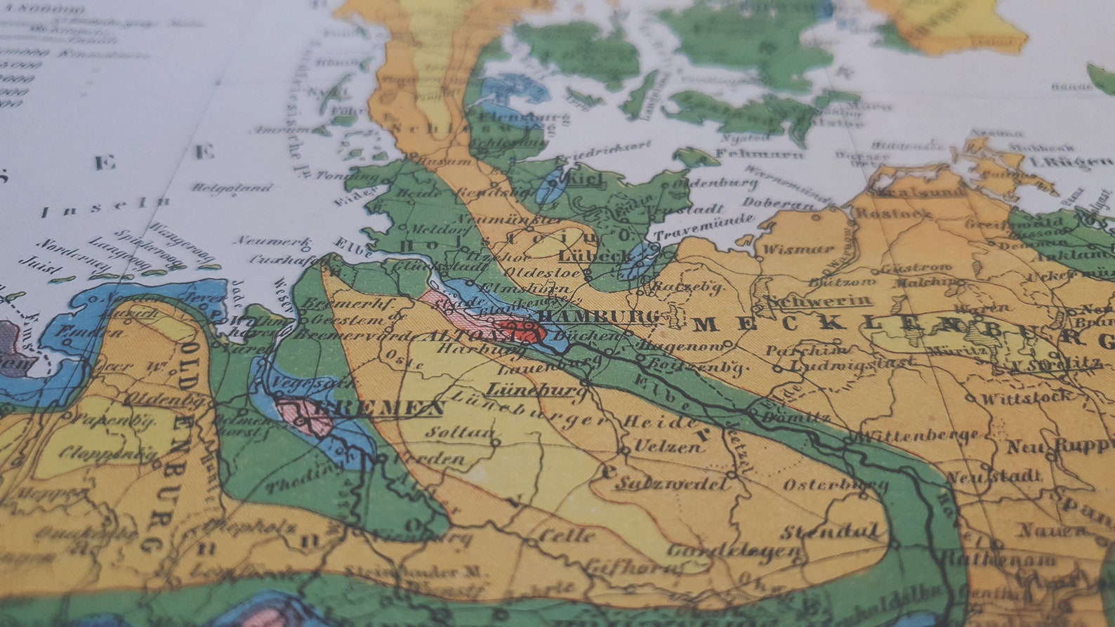 1887 Vintage Germany Population Density Map - Etsy