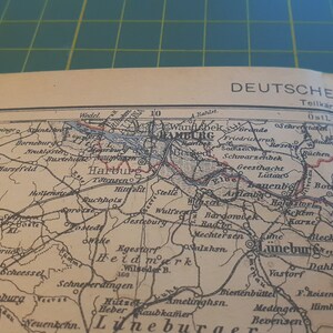 1943 Vintage North Germany Map - Etsy