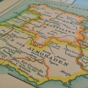 1908 Vintage Map of Hohenstaufen Dynasty Lands - Etsy