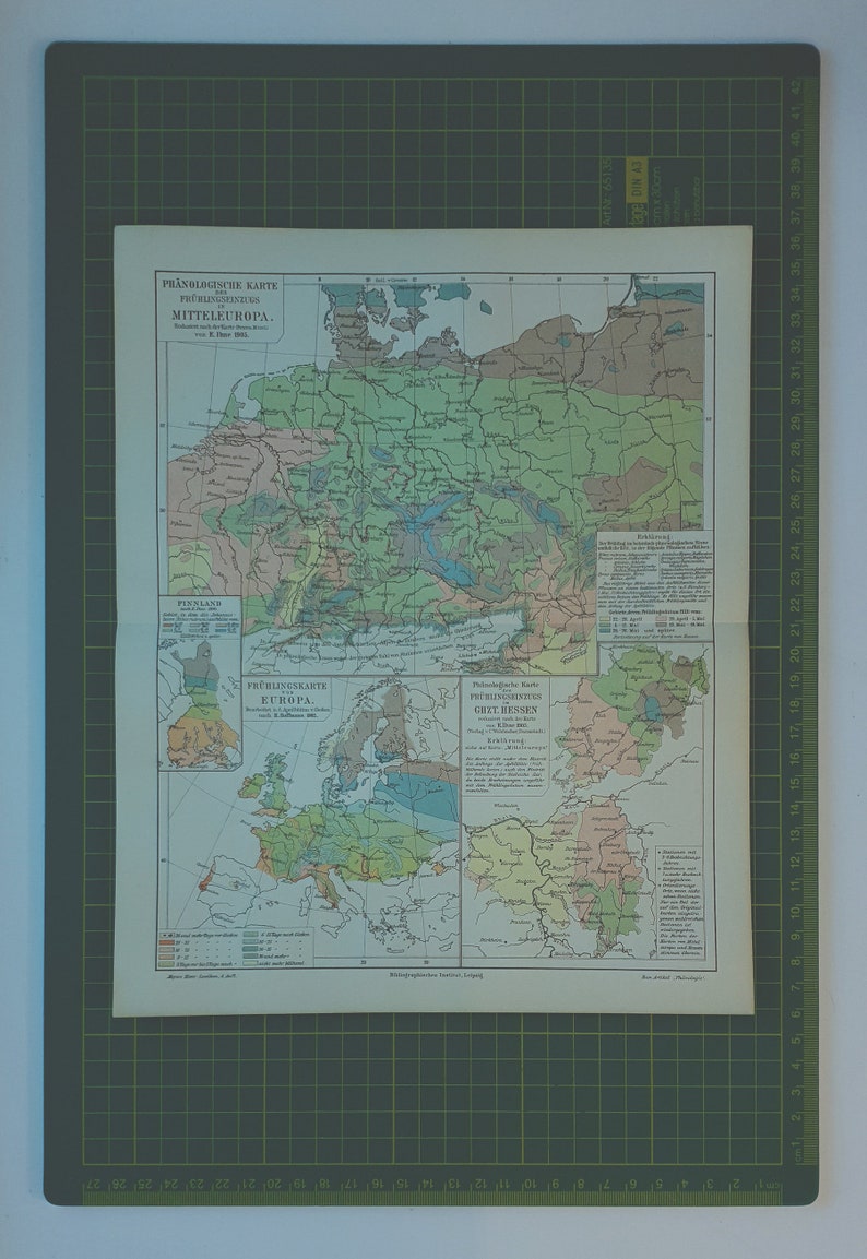 1907 Vintage Spring Arrival Map of Europe | Etsy