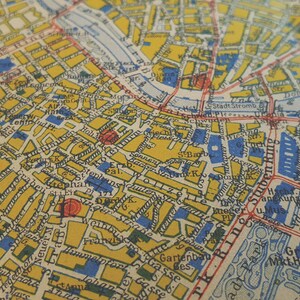 1952 Vintage Map of Vienna - Etsy