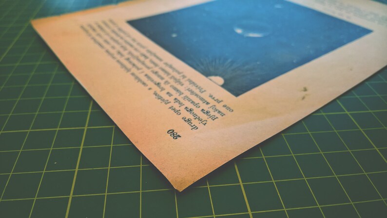 1895 Vintage Earth in Space Lithograph Illustration | Etsy