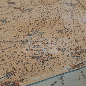 1904 Vintage Map of Detroit - Etsy