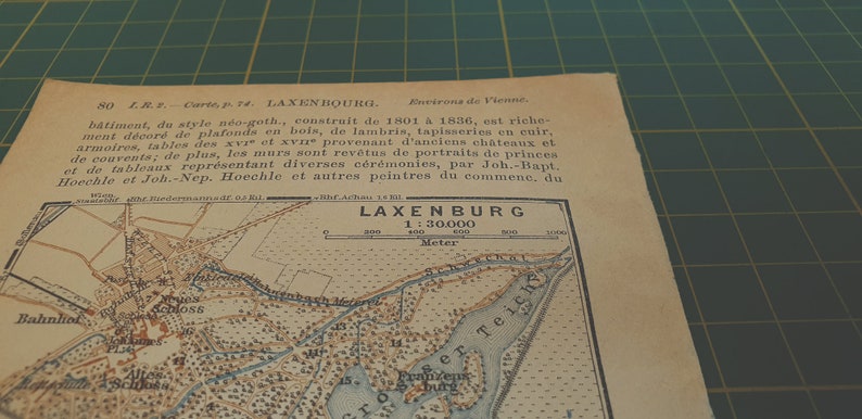 1911 Vintage Laxenburg Map - Etsy