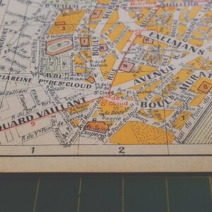 1950s Vintage Auteuil Map - Etsy