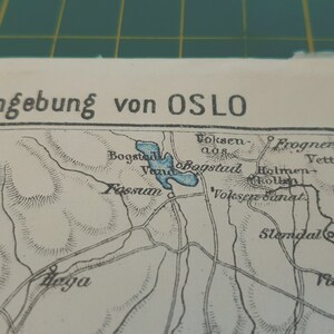 1926 Vintage Oslo & Surroundings Map - Etsy