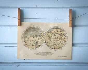 Mars Map - Etsy