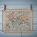 1883 Vintage World Map - Etsy