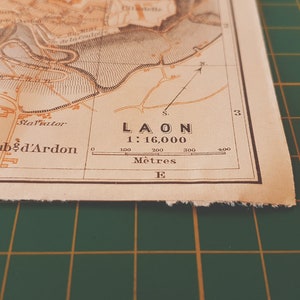 1908 Vintage Laon Map - Etsy