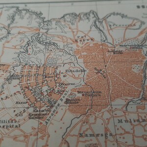 Rare Find* 1904 Vintage Samarkand Map - Etsy