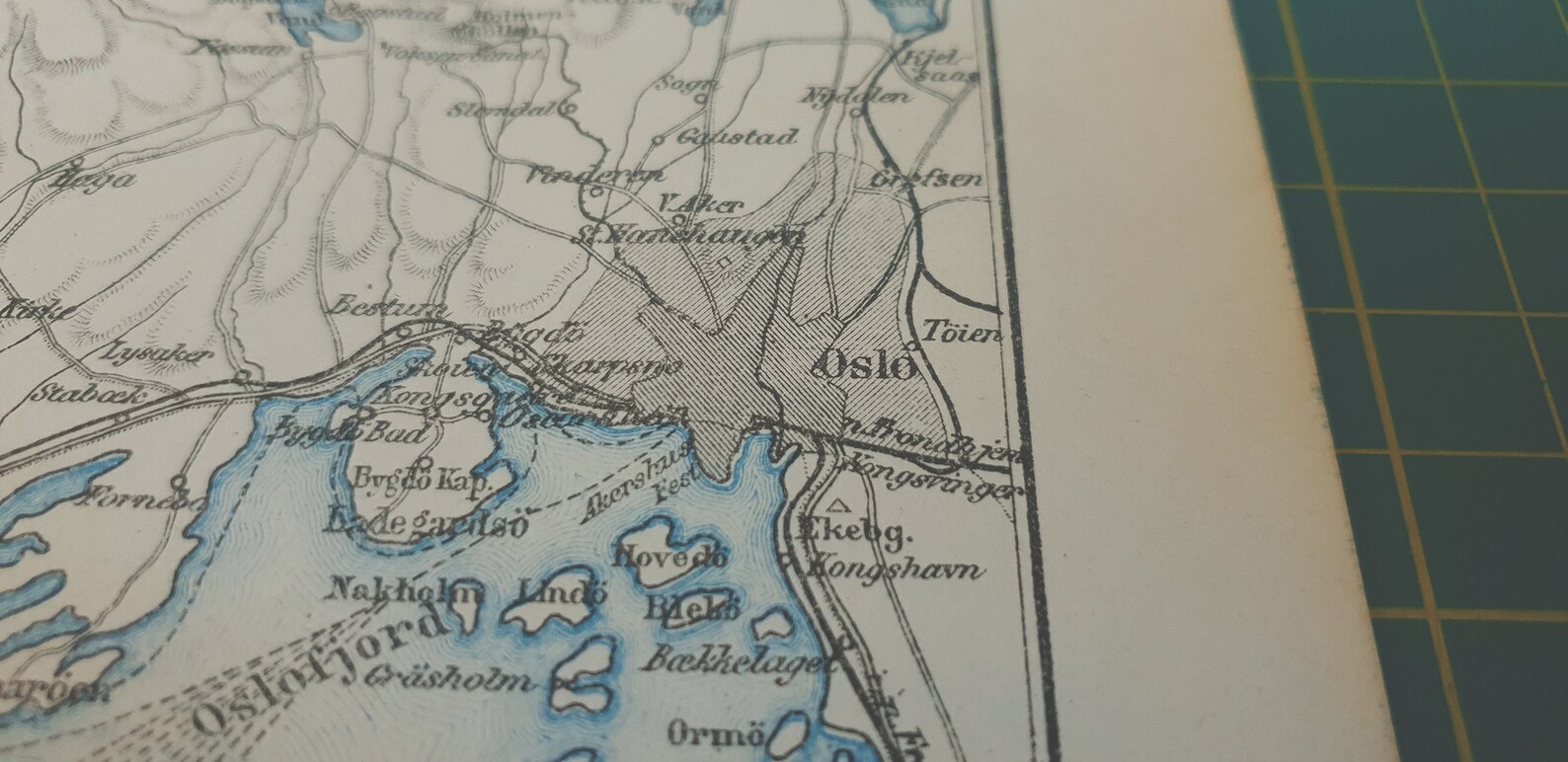 1926 Vintage Oslo & Surroundings Map - Etsy