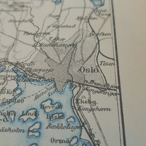 1926 Vintage Oslo & Surroundings Map - Etsy