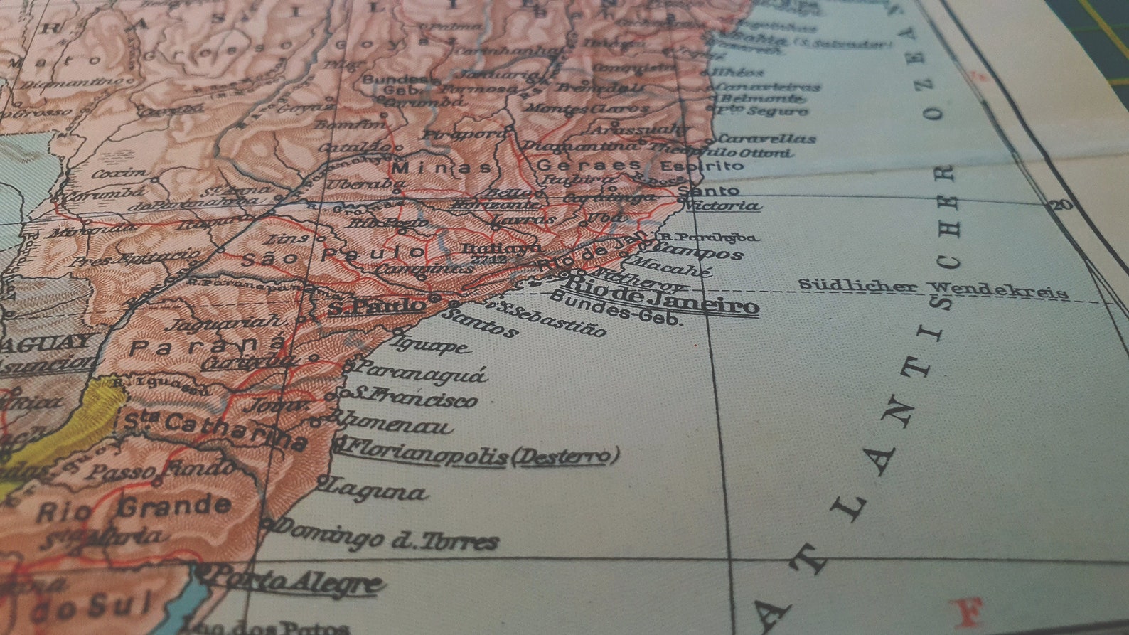 1936 Vintage South America Map - Etsy