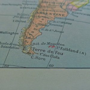 1924 Vintage Map of the Americas - Etsy
