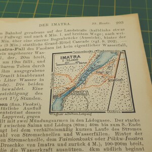 1912 Vintage Imatra Map - Etsy