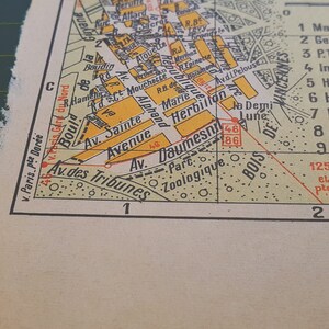 1950s Vintage Saint-mandé Map - Etsy