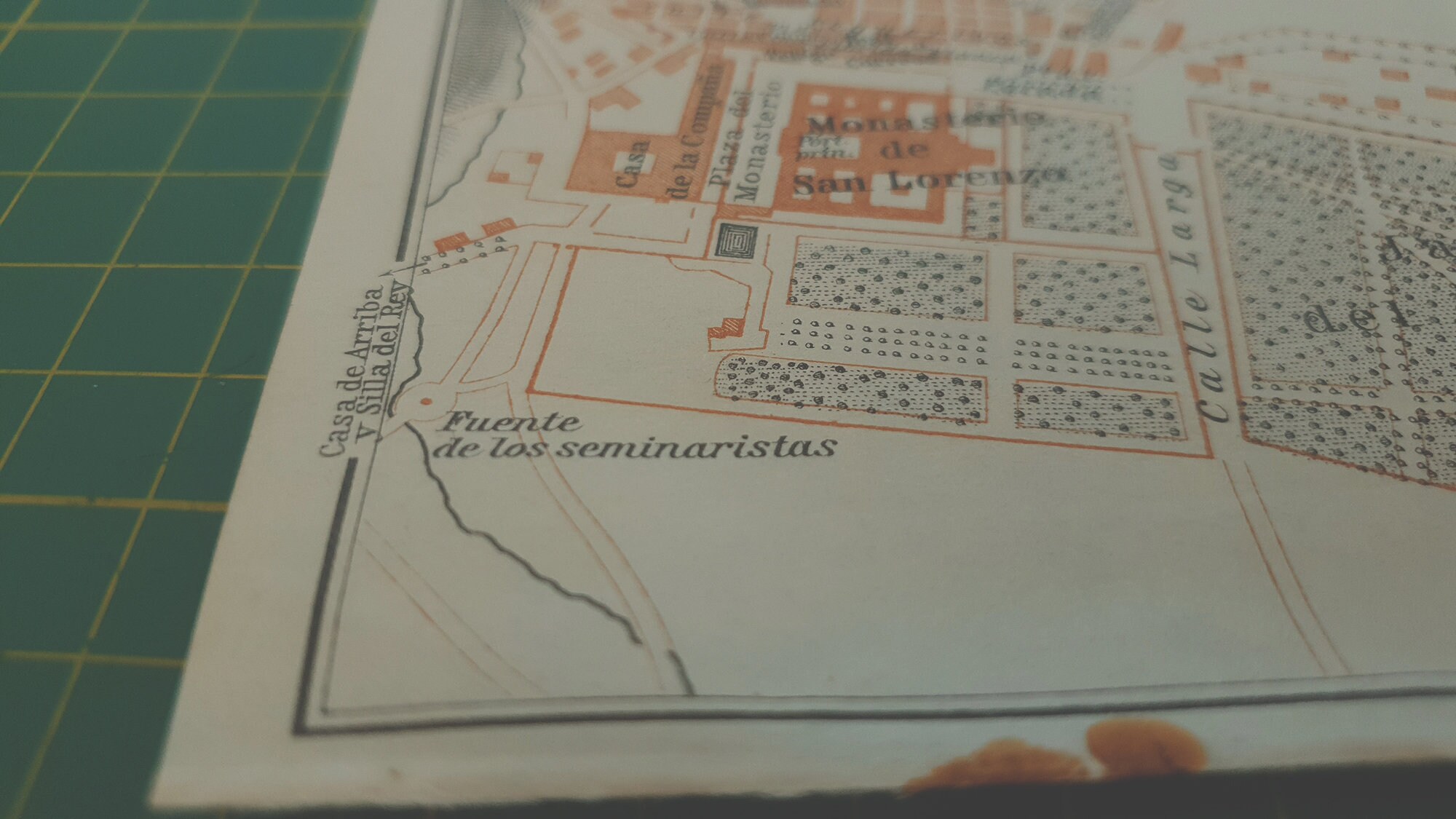1929 Vintage El Escorial Map