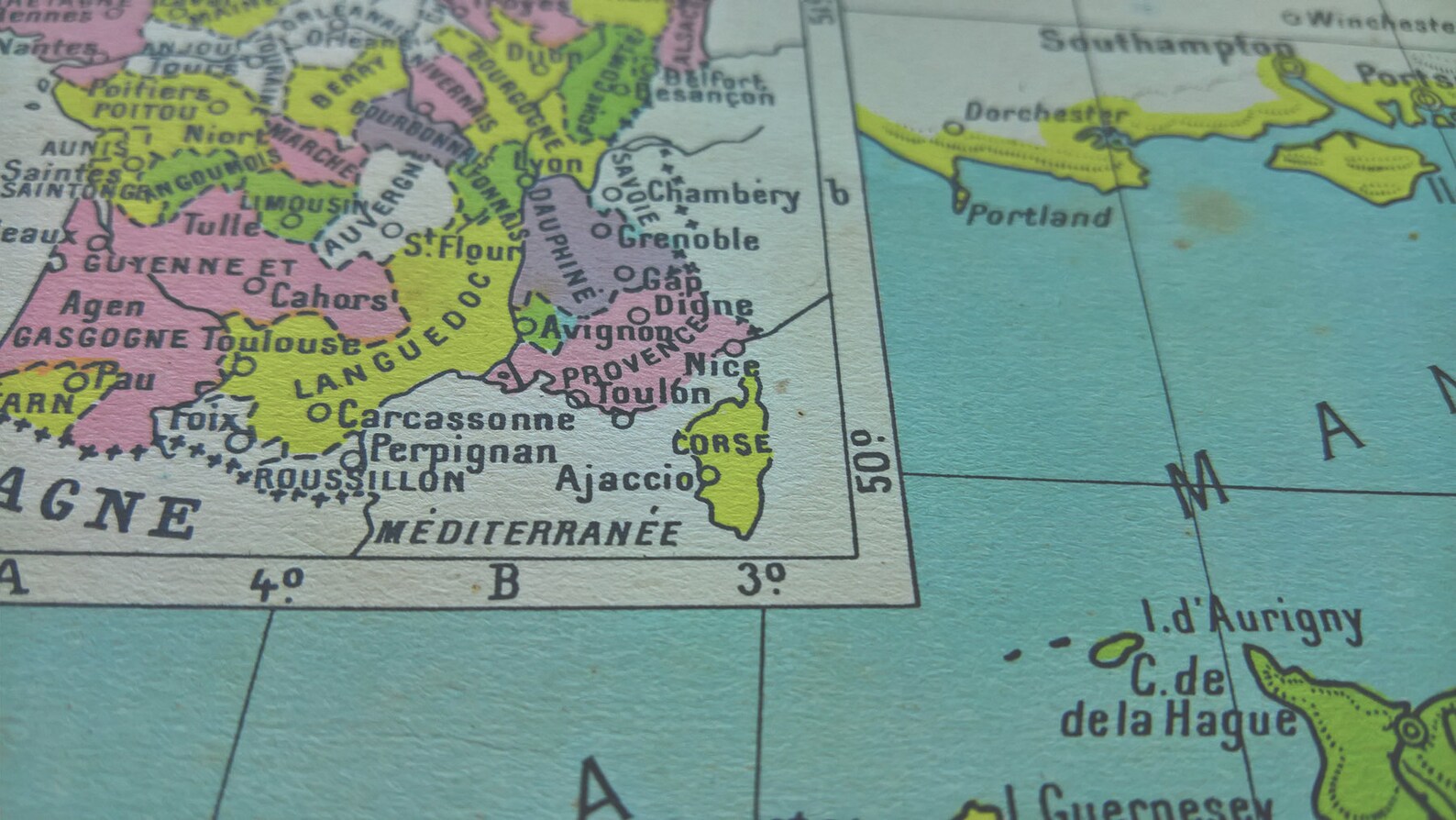 1936 Vintage West France Map - Etsy