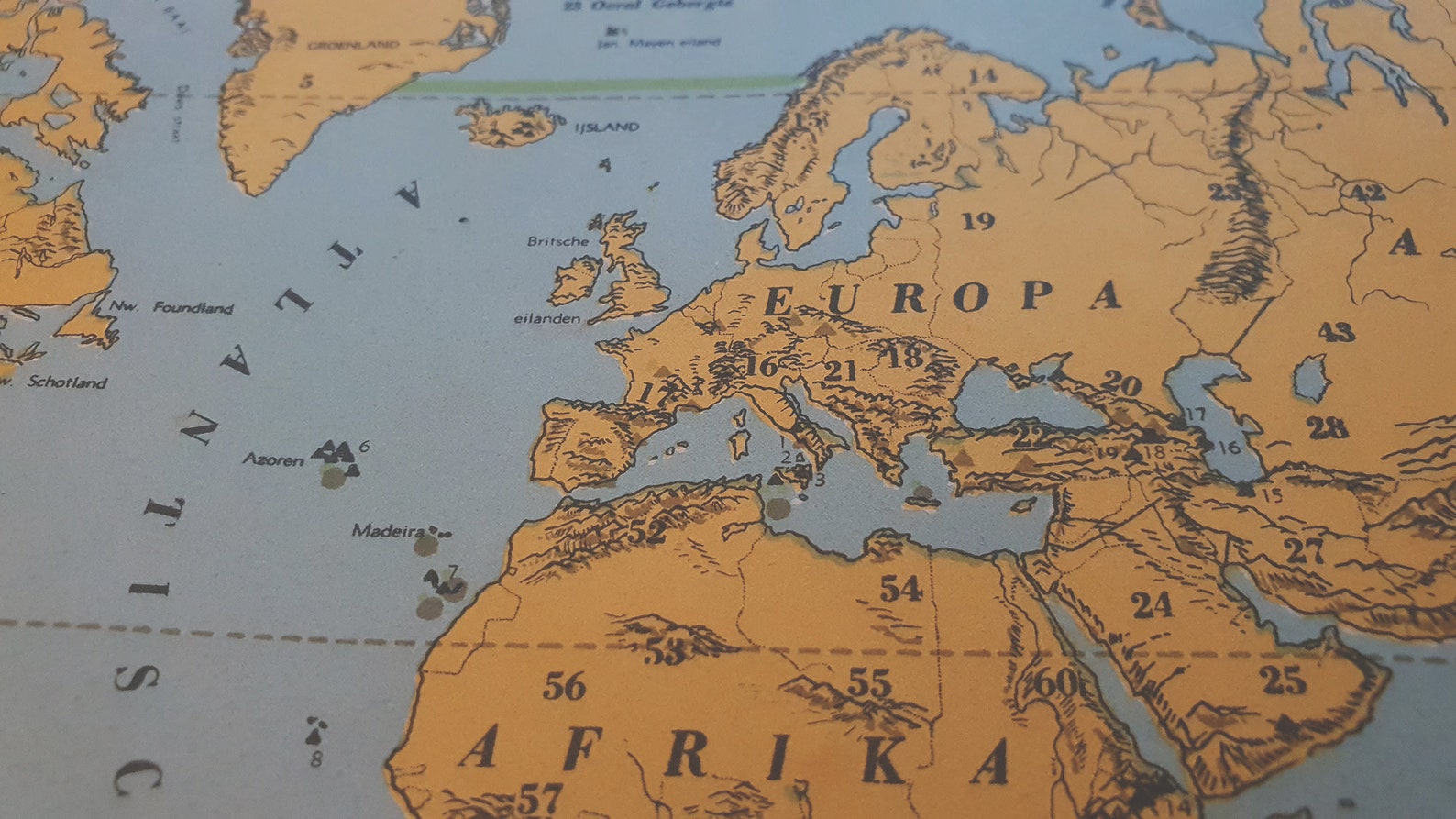 1941 Vintage World Map | Etsy