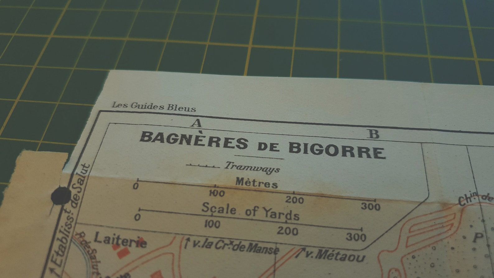 1925 Vintage Bagnères-de-bigorre Map | Etsy