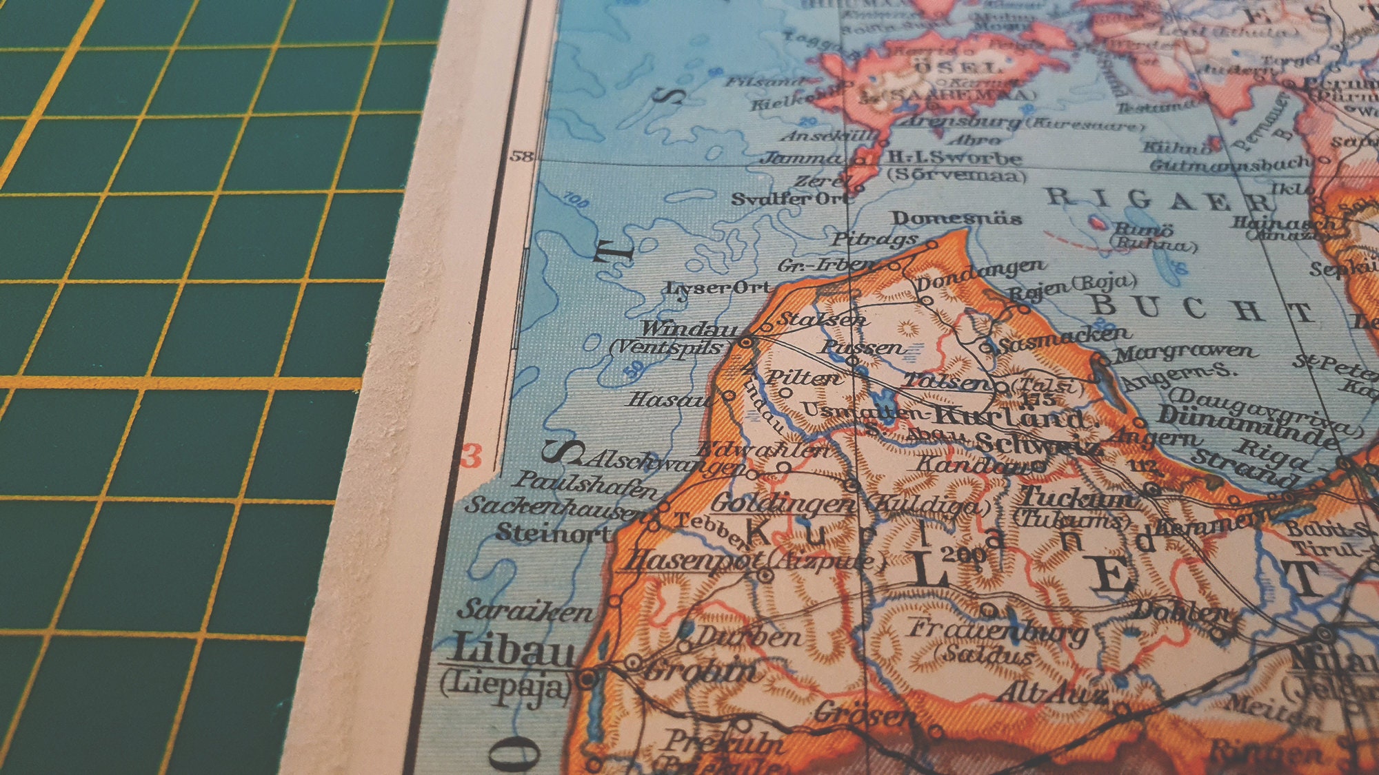 1936 Vintage Baltic States Map - Etsy