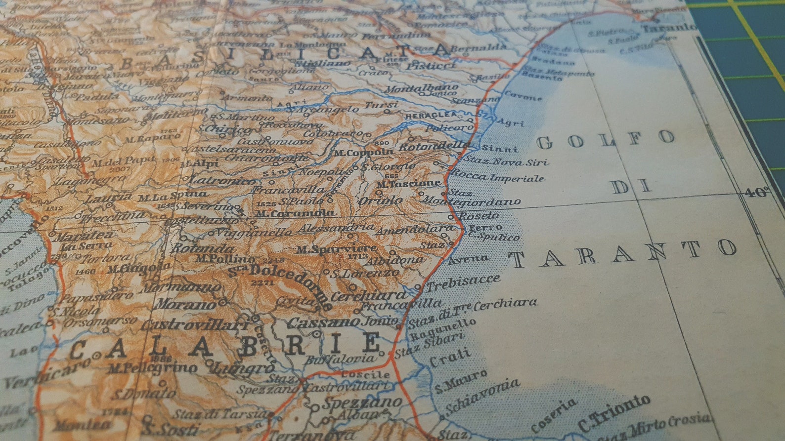 1911 Vintage Central Italy Map - Etsy