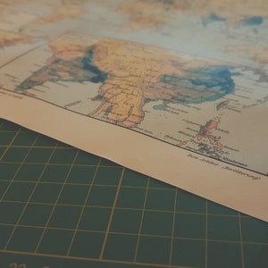 1907 Vintage Population Density World Map - Etsy