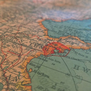 1901 Vintage Map of East Asia | Etsy