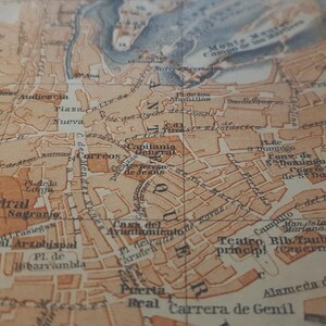 1901 Vintage Granada Map - Etsy