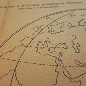 1920s Vintage World Blank Map - Etsy