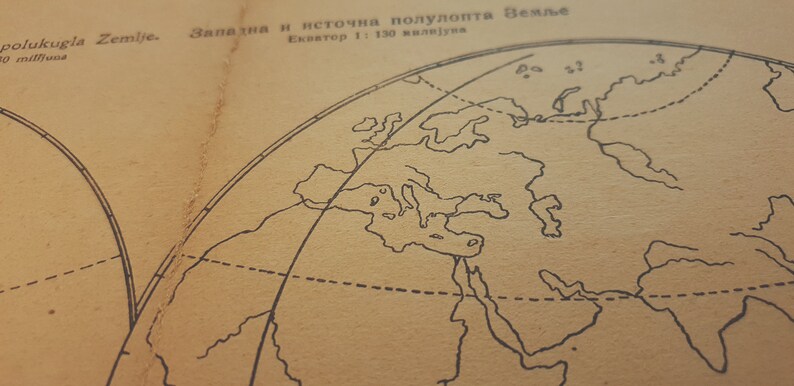 1920s Vintage World Blank Map - Etsy