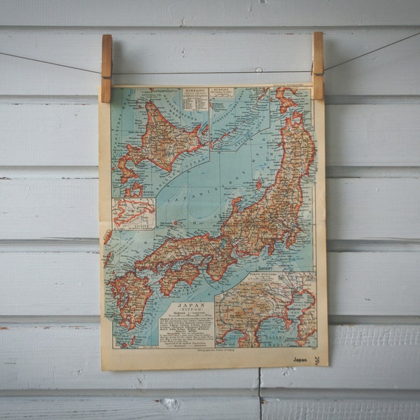 1936 Vintage Map - Etsy