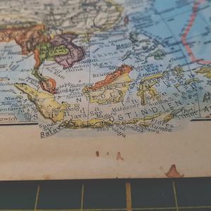 1936 Vintage Map of Asia - Etsy