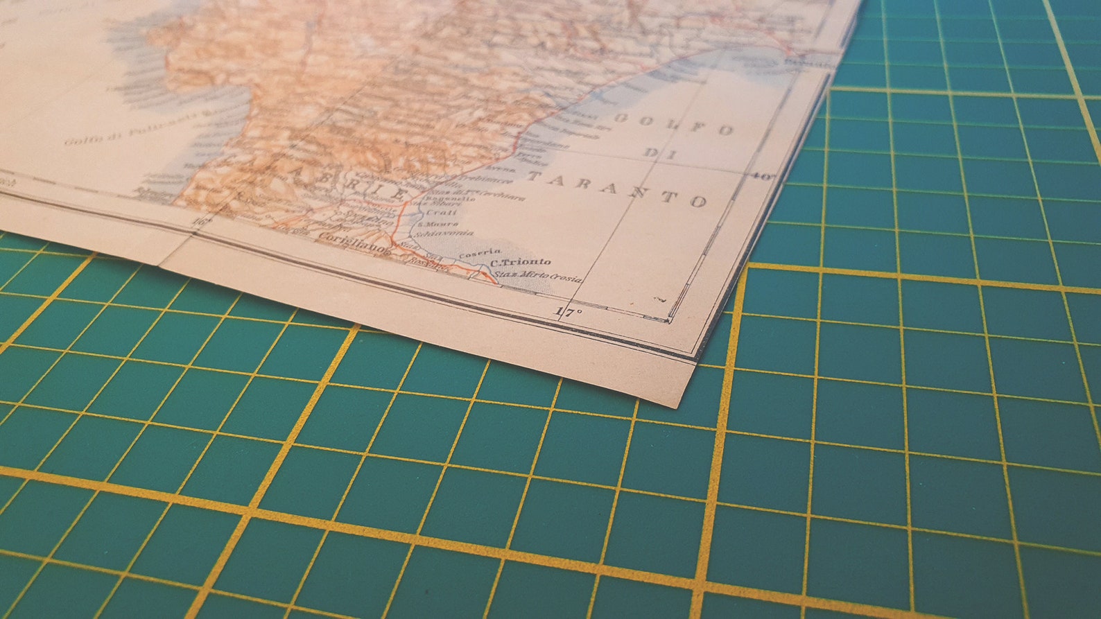 1911 Vintage Central Italy Map - Etsy