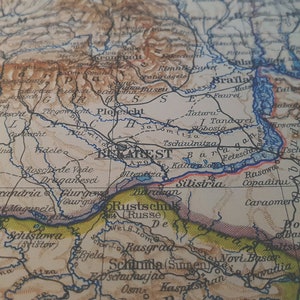 1936 Vintage Map of the Balkans - Etsy