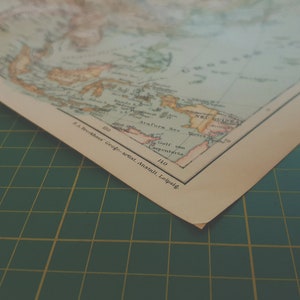 1893 Vintage Map of Asia - Etsy