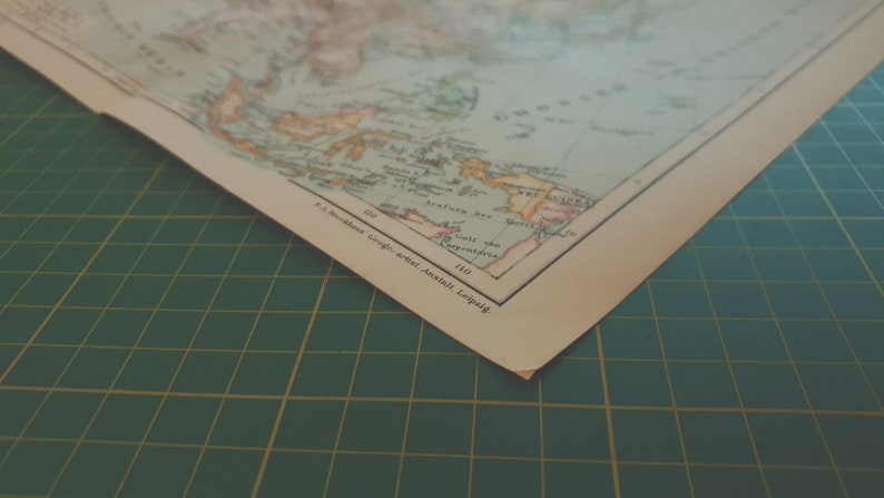 1893 Vintage Map of Asia | Etsy