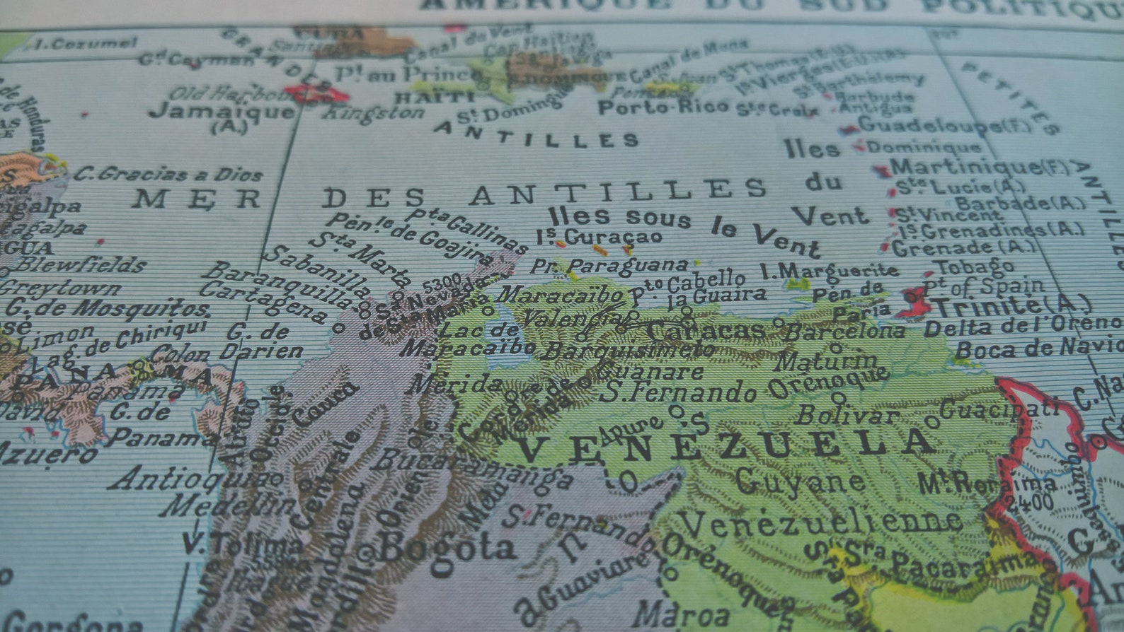 1924 Vintage South America Map | Etsy