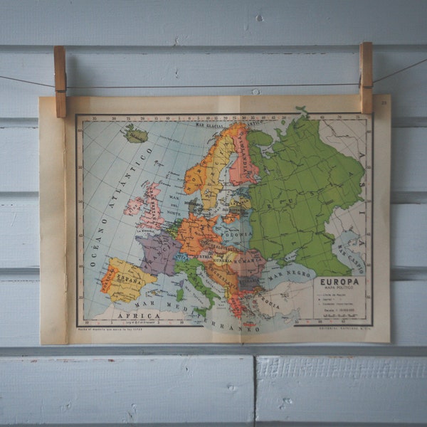 Vintage Map - Etsy