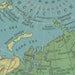 1955 Vintage Map of Asia - Etsy