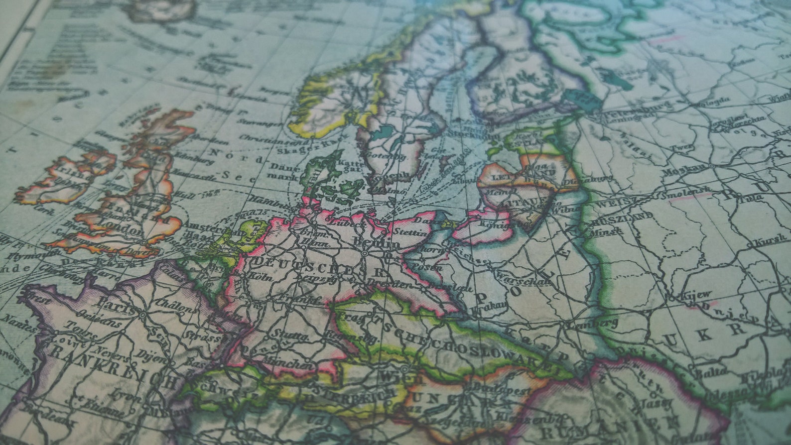 1931 Vintage Map of Europe - Etsy