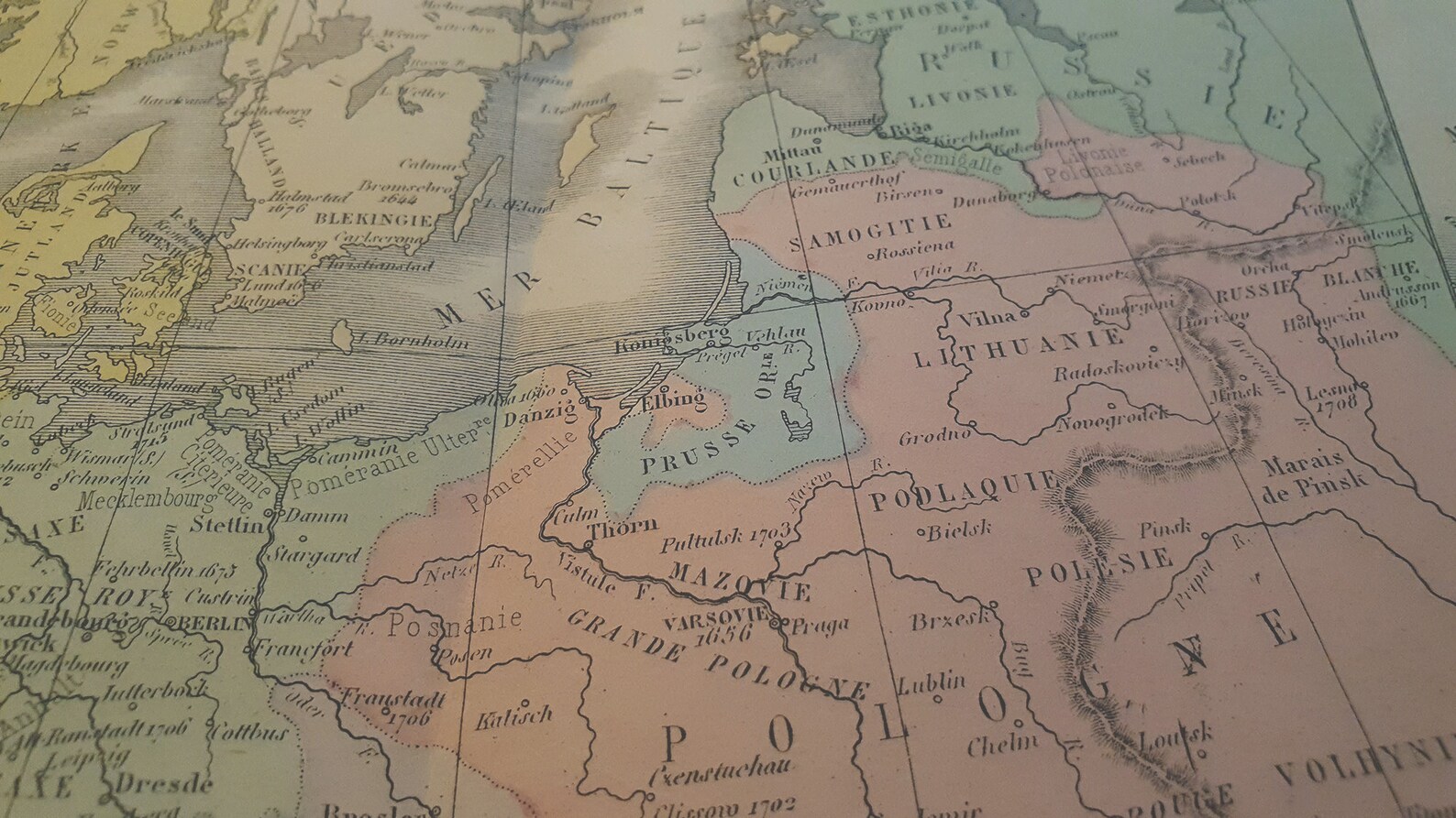 1886 Vintage Map of Europe in Early 18th Century | Etsy