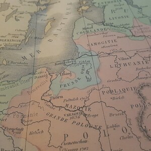 1886 Vintage Map of Europe in Early 18th Century - Etsy