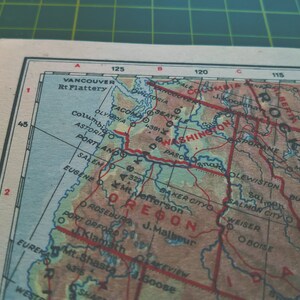 1951 Vintage USA Map - Etsy